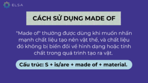 Cách phân biệt Made of và made from đơn giản, dễ nhớ