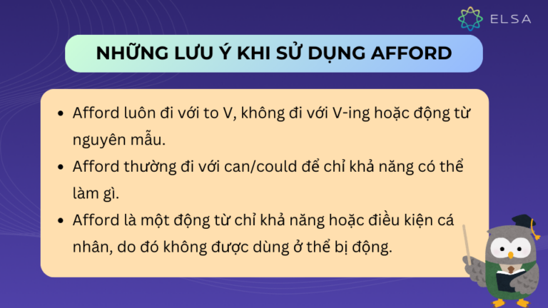 Afford to V hay Ving? Cấu trúc và cách dùng chi tiết