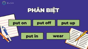 Put on là gì? Cấu trúc, cách dùng put on, kèm bài tập