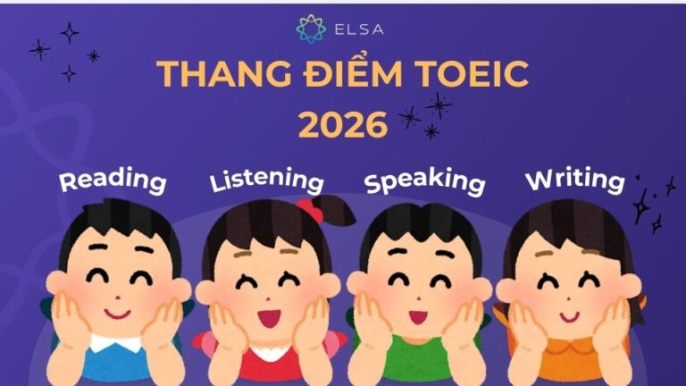 Bảng thang điểm TOEIC mới nhất 2026: Cách tính điểm chi tiết