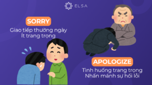 Sorry đi với giới từ gì? Cấu trúc, cách dùng và bài tập