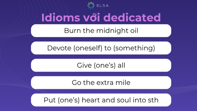 Dedicated đi với giới từ gì? Ý nghĩa, cách dùng, bài tập có đáp án