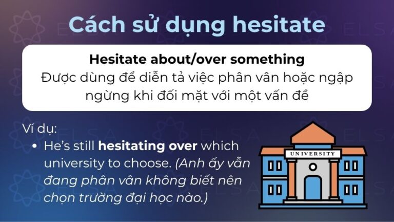 Hesitate to V hay Ving? Cách dùng cấu trúc Hesitate dễ hiểu