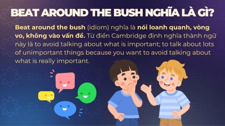 Beat around the bush? Cách sử dụng trong IELTS điểm cao