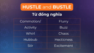 Hustle and bustle là gì? Cách dùng đúng chuẩn trong tiếng Anh